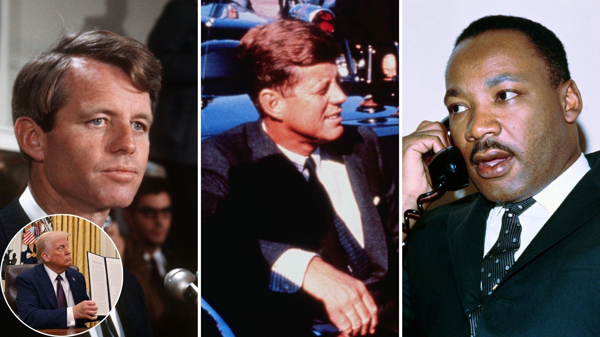 Trump declassifies JFK, RFK, and MLK’s murder cases secret documents