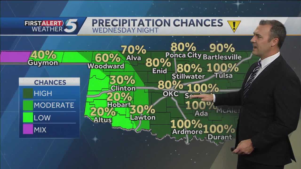 TIMELINE: Rain to bring 'Oklahoma soaker' to parts of state this week