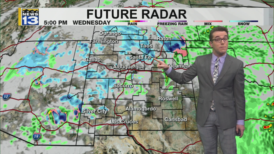 Gusty cooldown as winter storm heads to New Mexico