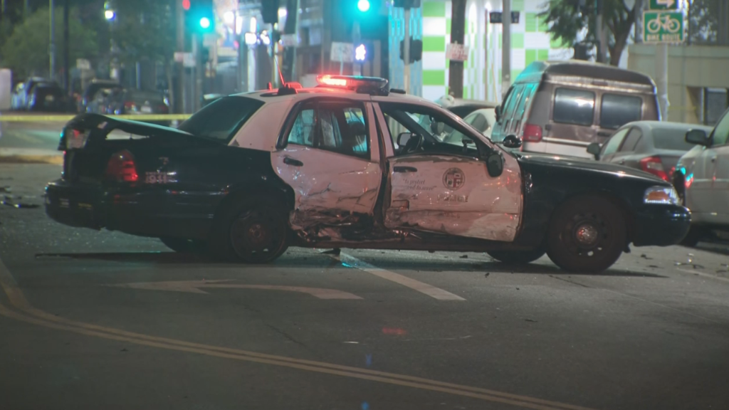 2 LAPD officers injured during pursuit crash in South Los Angeles