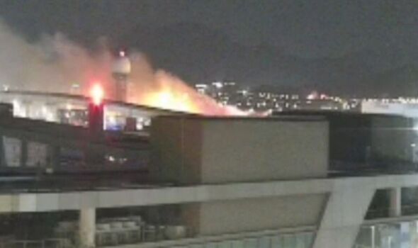 Busan plane fire: Panic as 170 forced off South Korea flight as fire erupts