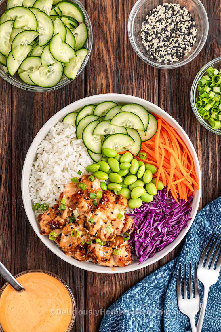 Bang bang chicken bowls