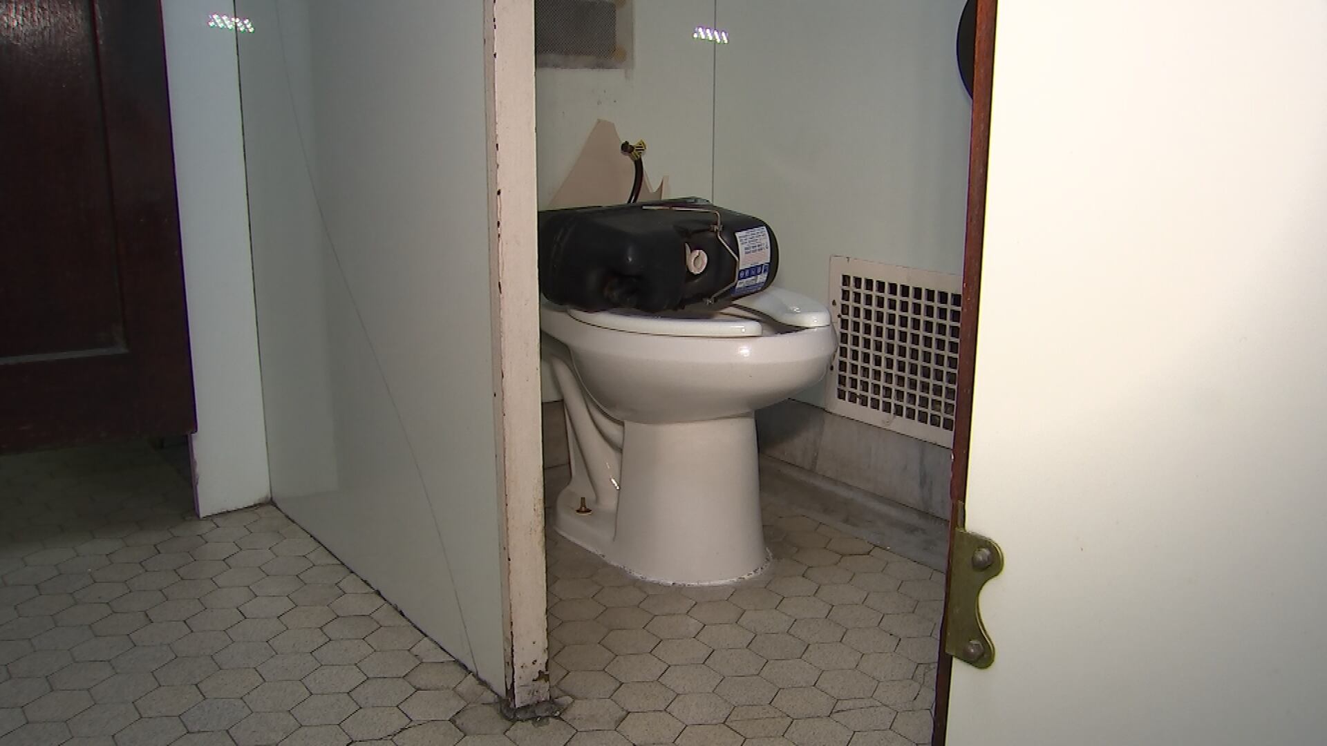 Employee hurt by exploding toilet at city hall