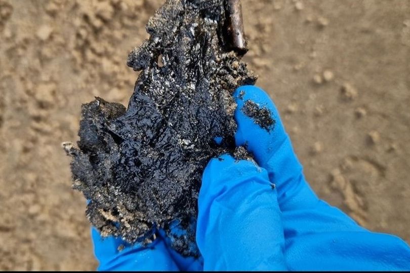 Warning to 'keep a safe distance' after mystery 'tar-like' substance ...