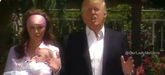 Donald and Melania Trump Share Rare Affectionate Moment With Baby ...