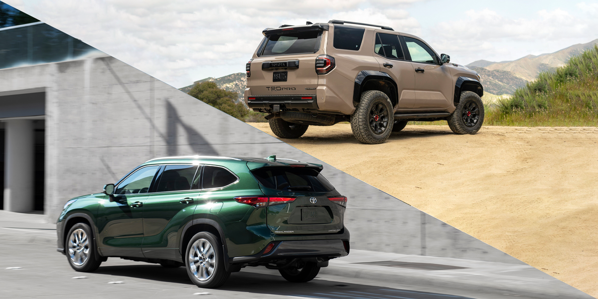 2025 Toyota 4Runner vs. 2025 Toyota Highlander: How They Compare