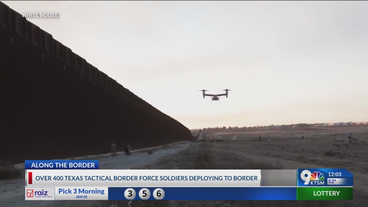 Additional Texas National Guard troops arrive at border