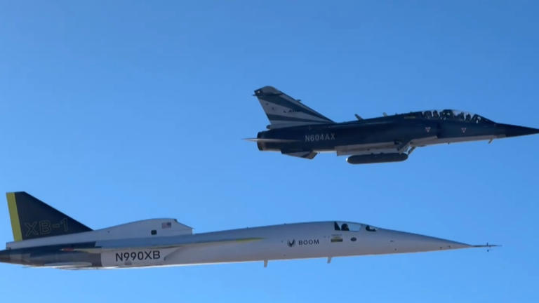 Boom Supersonic XB-1 jet breaks sound barrier on historic test flight ...