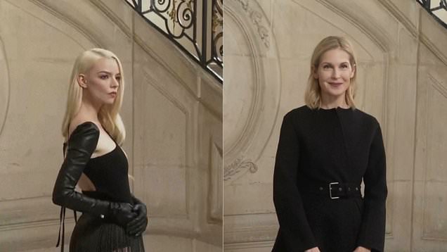 Kelly Rutherford and more at Dior Paris Fashion Week Show