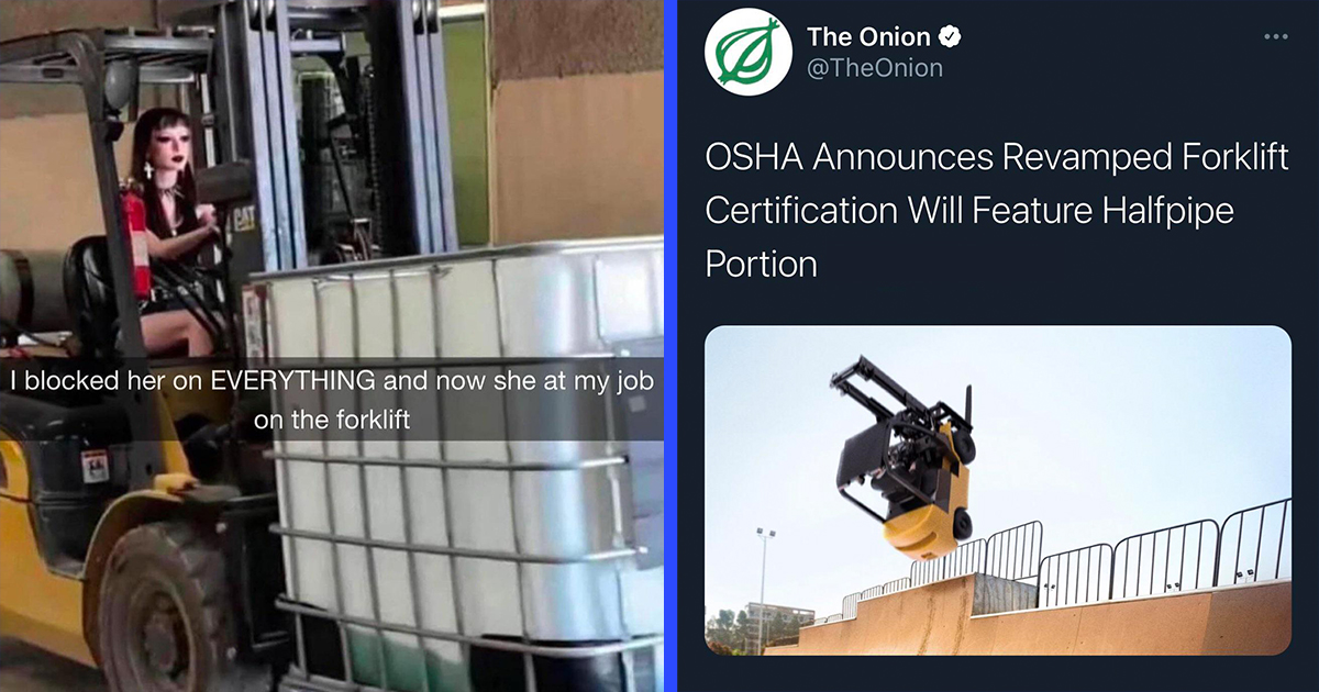 36 Funniest Forklift Memes For Folks Certified To Fork Around And Find Out