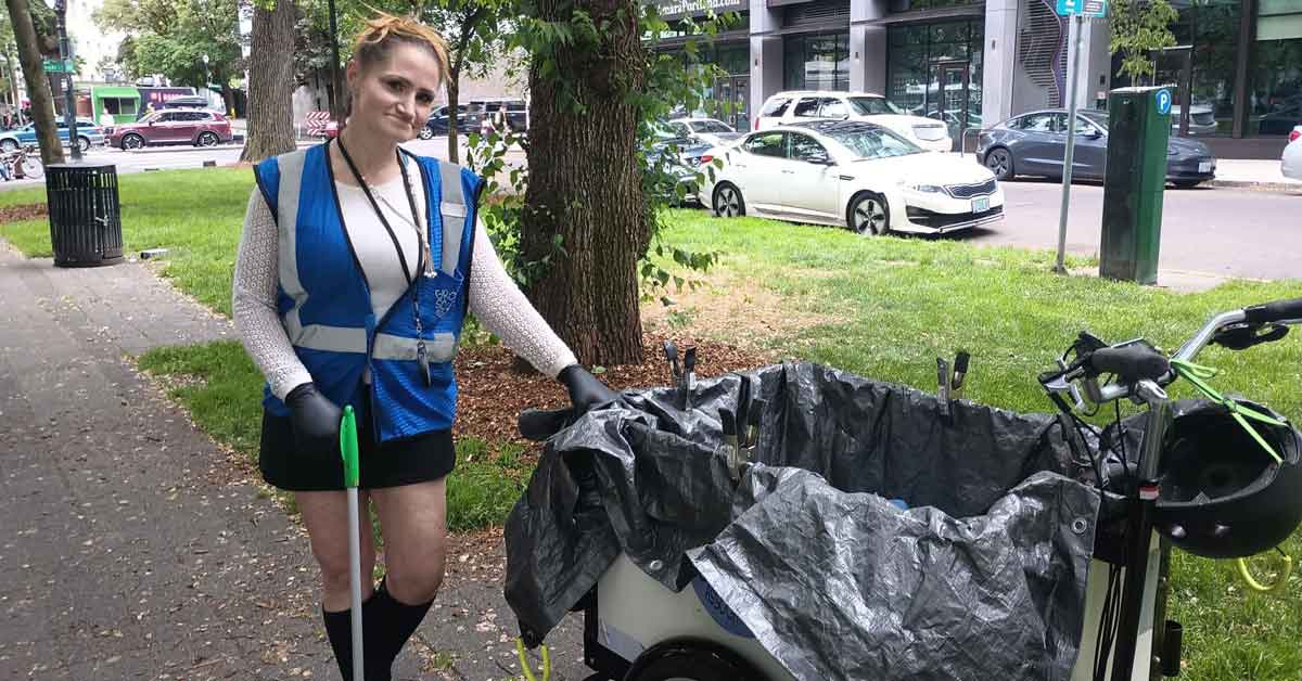 Portland pays homeless residents to clean up the city's trash. They've ...