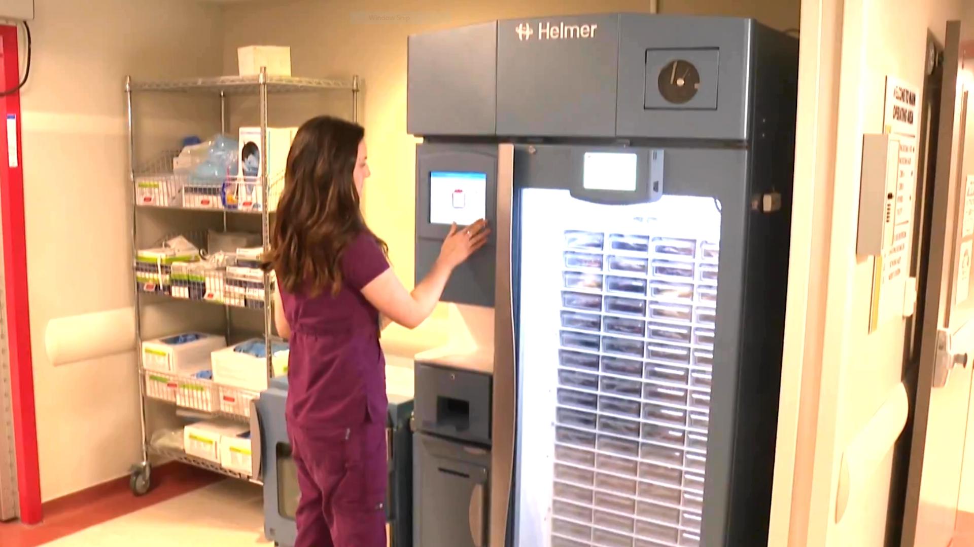 Blood 'vending machine' pilot program at Sentara Norfolk General Hospital