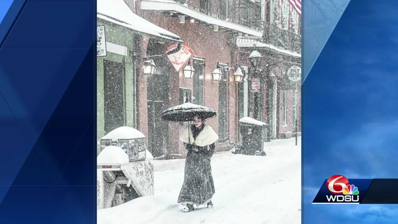 French Quarter street poet goes viral because of New Orleans snowfall ...