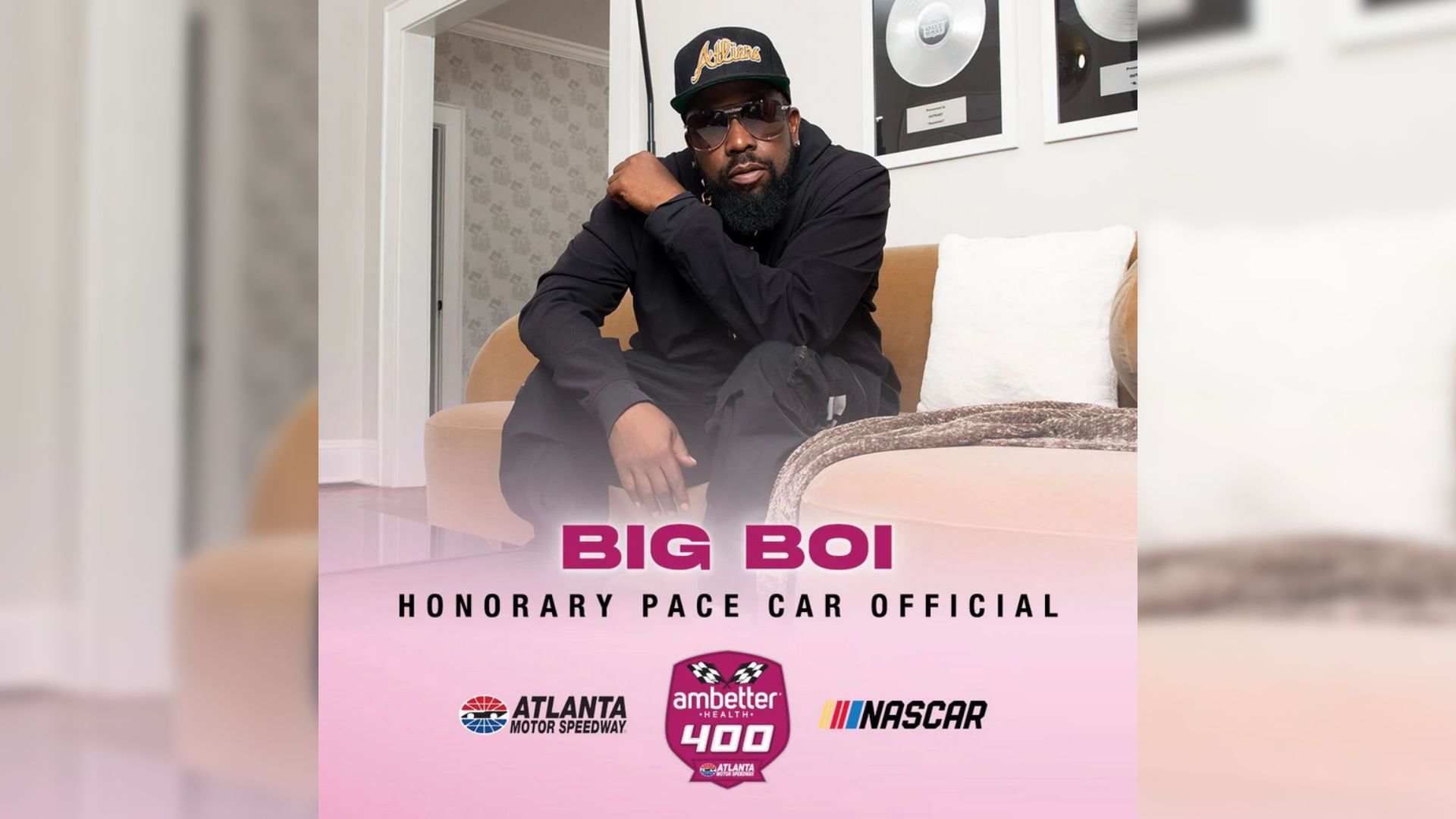 Rapper Big Boi Becomes A NASCAR Pace Car Official
