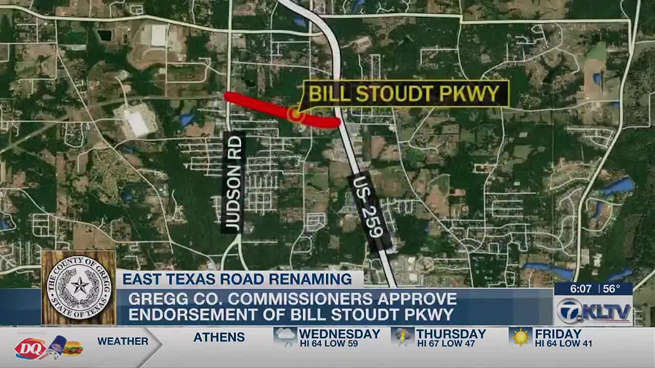 Gregg County approves endorsement of road renaming for Bill Stoudt ...