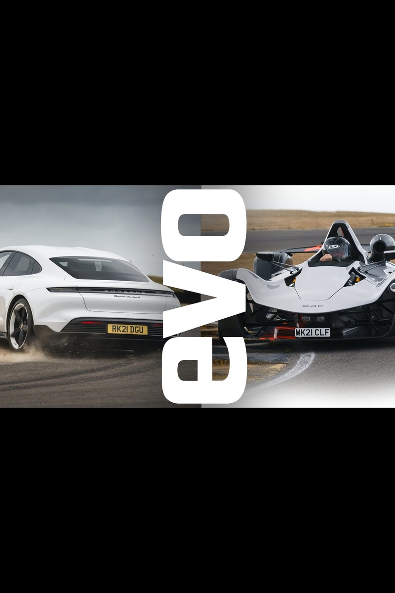 porsche taycan turbo s vs bac mono r, electric power vs raw agility