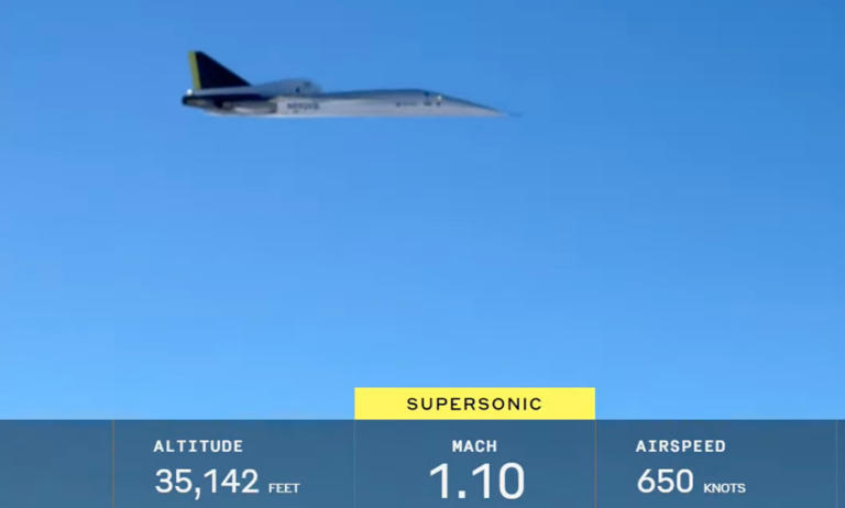 Boom's XB-1 goes supersonic without the boom