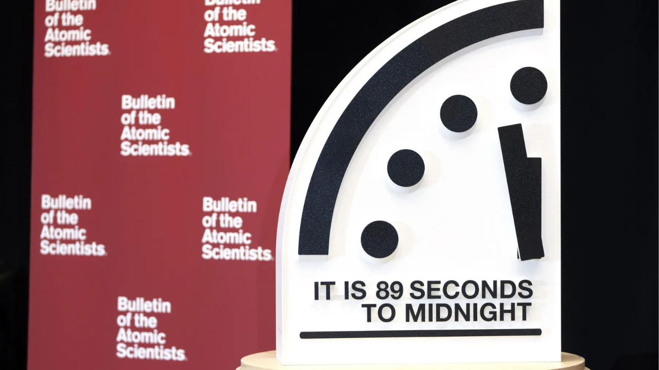 '89 seconds': Doomsday Clock moves closest ever to midnight following ...