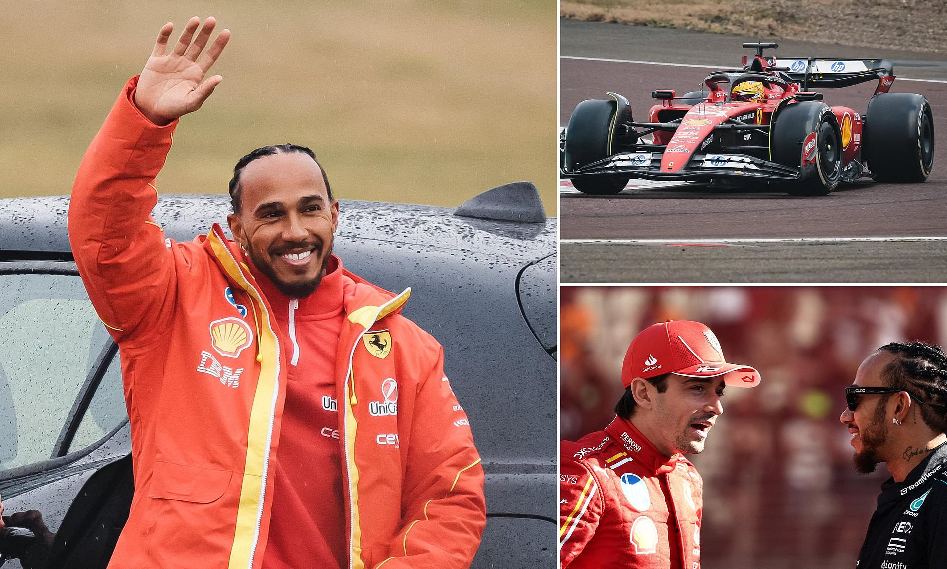 Lewis Hamilton continues Ferrari testing in Barcelona as seven-time ...