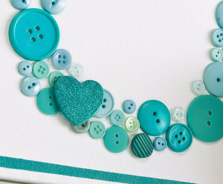 Button Canvas Art: the Easiest You’ll Ever Make!