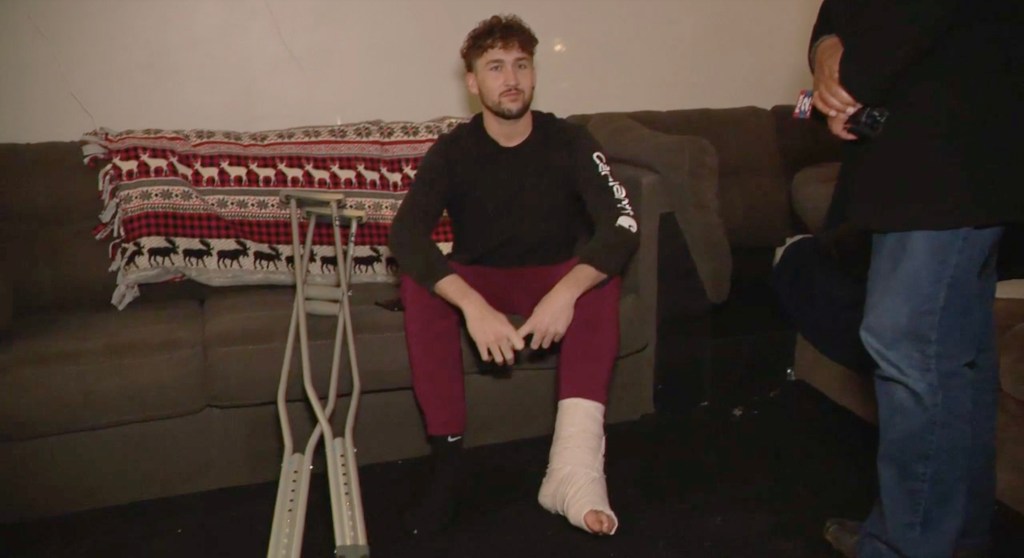 Home intruder gets into wild caught-on-video shoot-out with armed ...