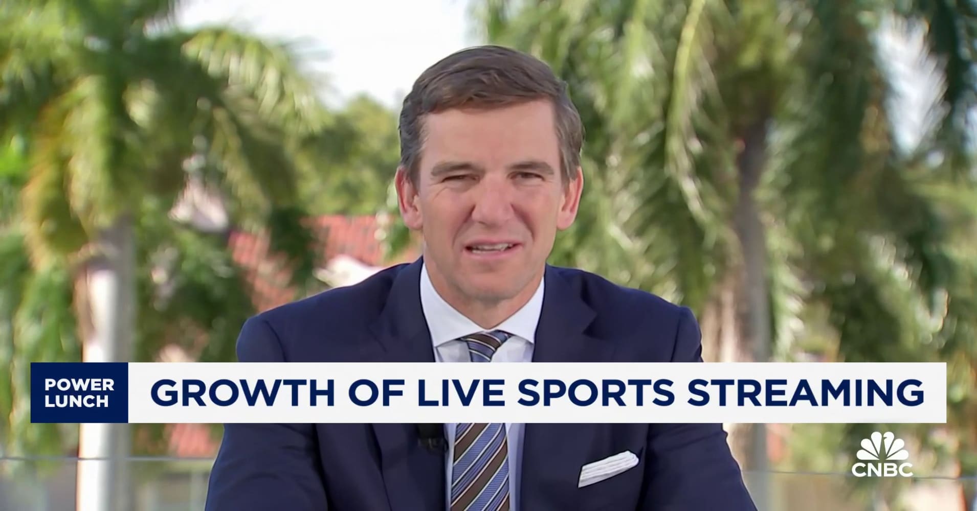 Eli Manning on live sports streaming growth, college football salaries ...
