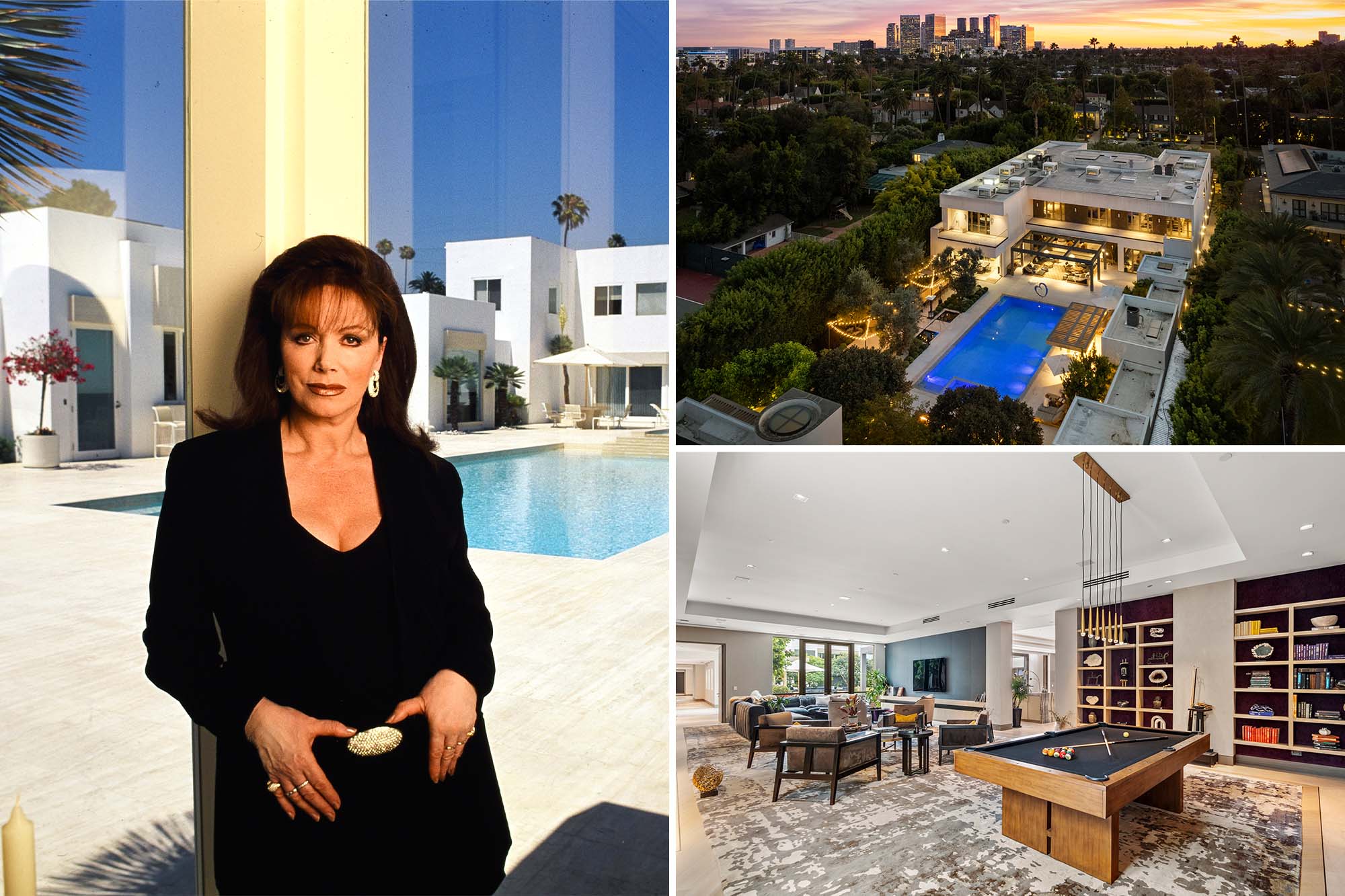 Beverly Hills mansion built for the late novelist Jackie Collins lists ...
