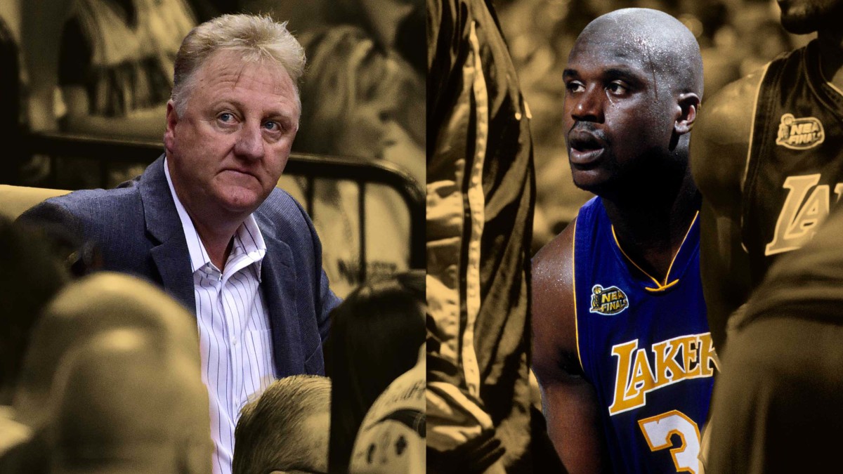 "Sometimes, 2 or 3 guys can't stop him" - When Larry Bird praised Shaq ...