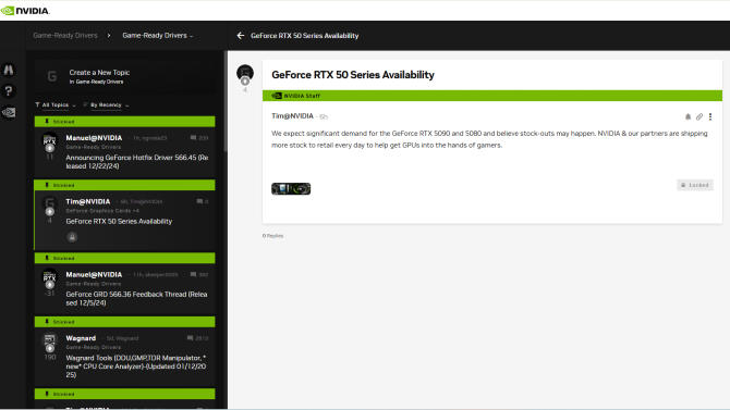 Nvidia Makes a Statement about RTX 5090 and 5080 Day-One Supply