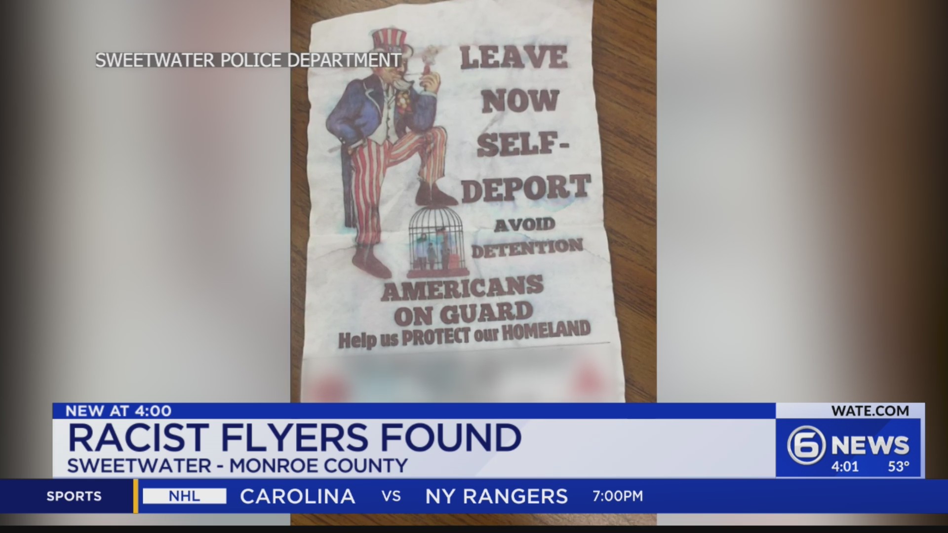 Police investigate KKK flyers distributed in Sweetwater