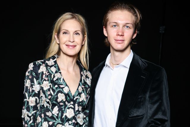 Kelly Rutherford Poses with Son Hermés, 18, at Paris Fashion Week for ...