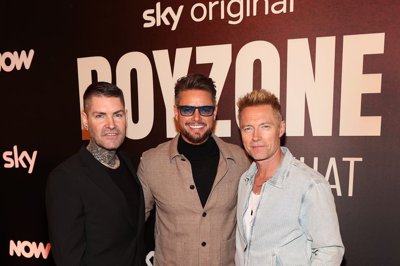 Keith Duffy joined on red carpet by wife Lisa and kids Jay and Mia for ...