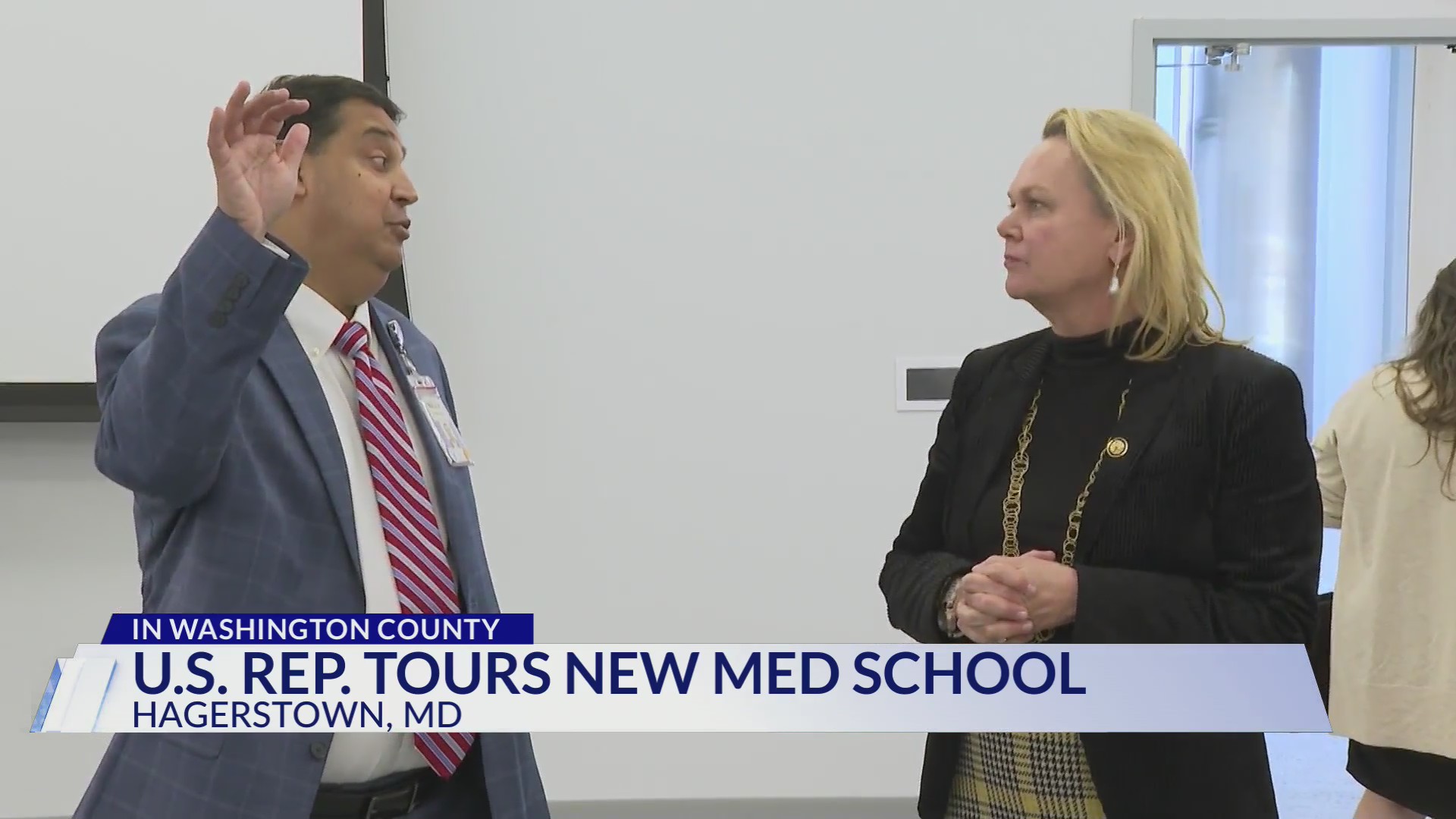 Newly-elected Congresswoman April McLain Delaney tours new medical ...