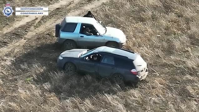 Balaclava clad hare coursers drive through fields terrorising village