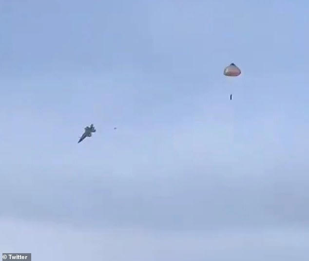 F-35 fighter jet crashes and explodes into flames at Air Force Base