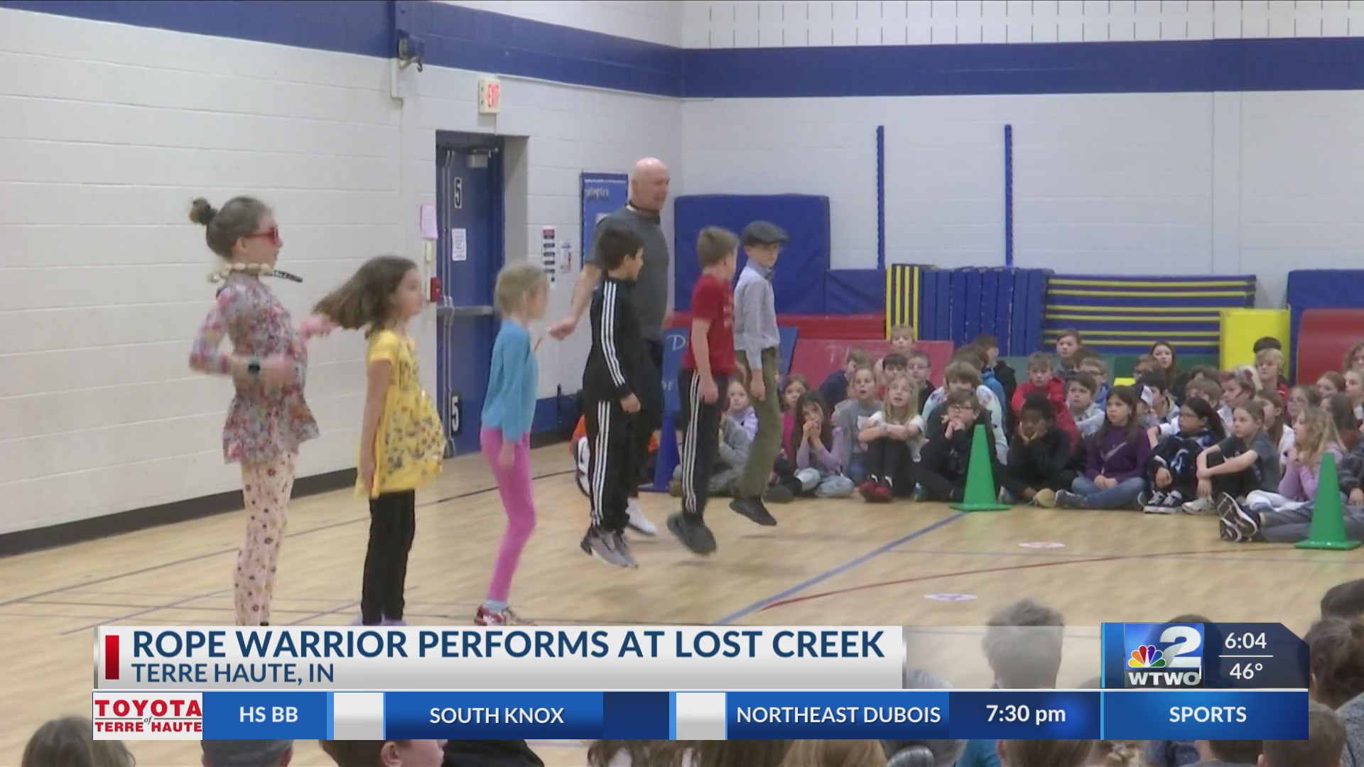 Professional jump-roper performs at Lost Creek Elementary