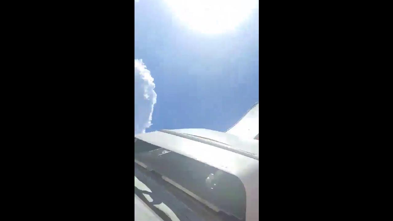 Panicked passengers escape from Boeing 737 as engine catches fire ...