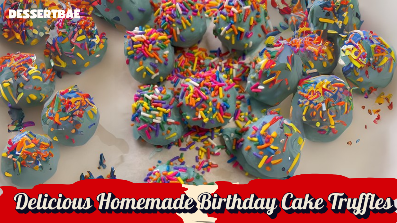 Delicious Homemade Birthday Cake Truffles