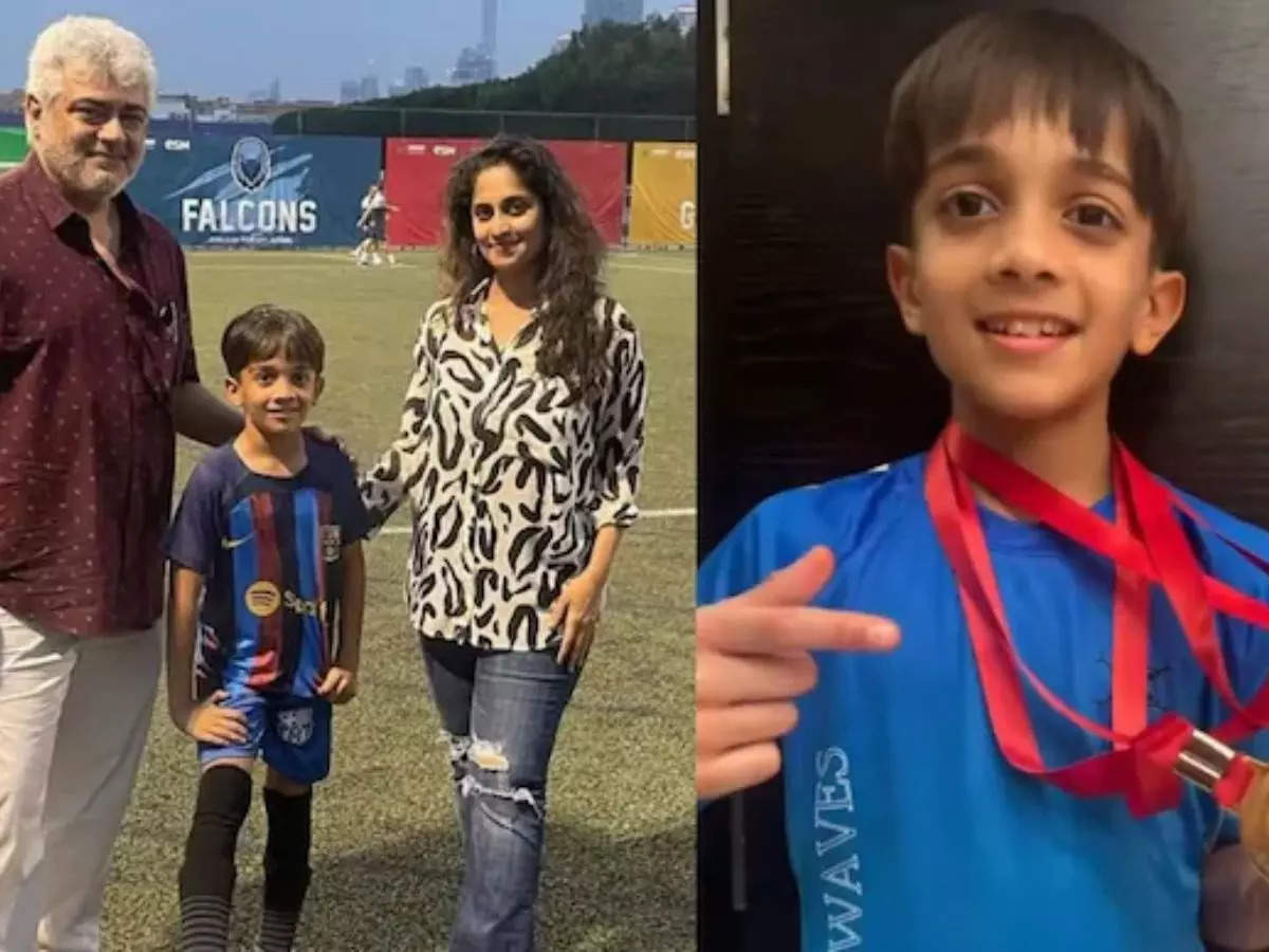 Like father, like son! Ajith Kumar's son Aadvik bags 3 medals in the ...