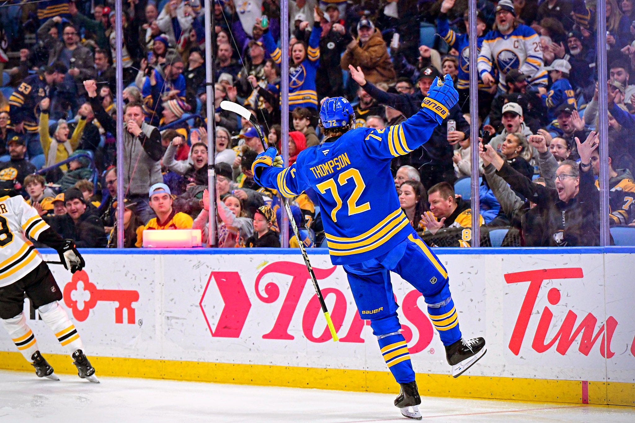 Buffalo usually has trouble scoring but netted seven goals vs Boston.