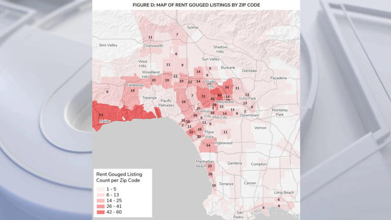 Rent soaring in these LA ZIP codes after California wildfires, report says