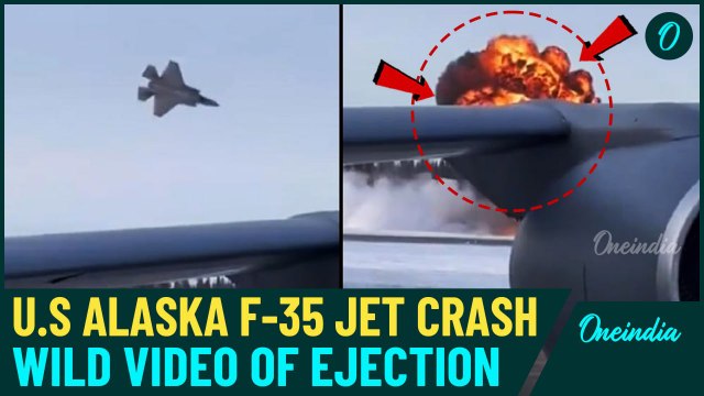 F-35 crashes in Alaska: Footage Shows U.S F-35 fighter Plummets ...