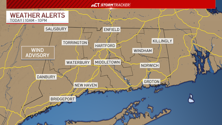 Windy today, passing shower possible