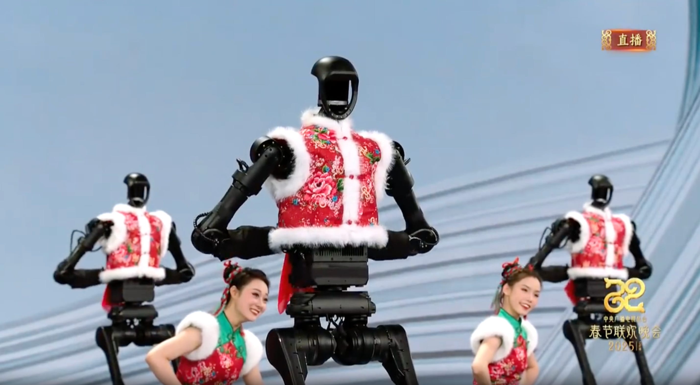 China's spring festival celebration featured a fleet of dancing robots ...