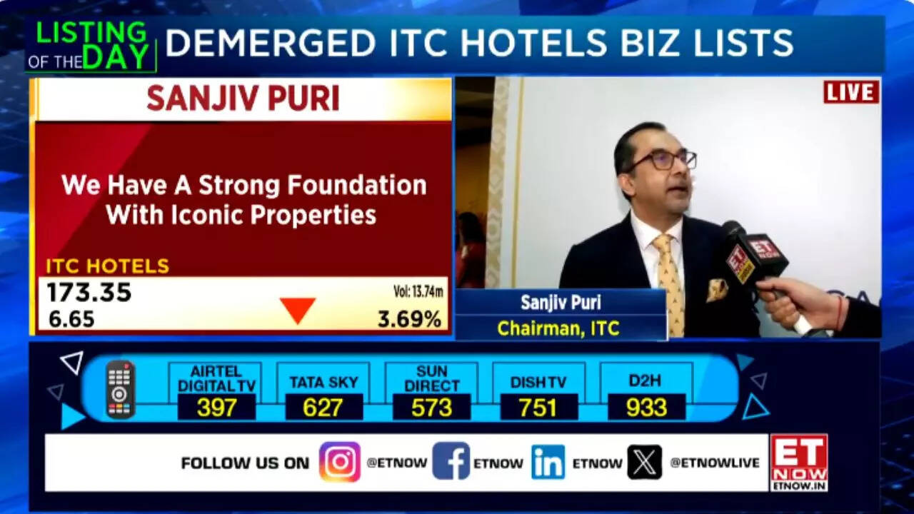 ITC Hotels Listing: 'India's moment in the history...' Sanjiv Puri ...