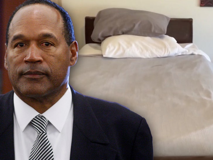 First Look Inside O.J. Simpson's House Shows His Deathbed Before Auction