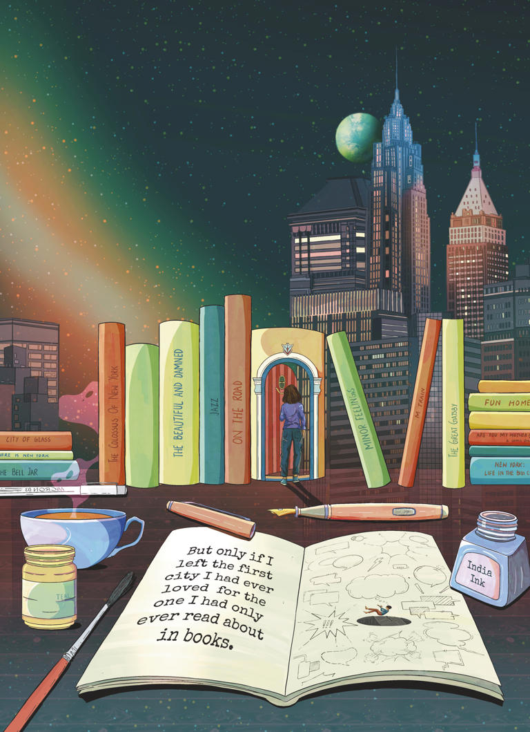 The agonies and ecstasies of New York City, rendered in vibrant color