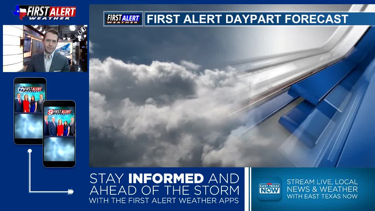 Wednesday’s Weather: Cloudy with a chance for showers and isolated t’storms