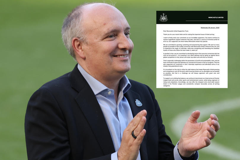 Darren Eales breaks silence in new letter as Newcastle face 'fierce ...