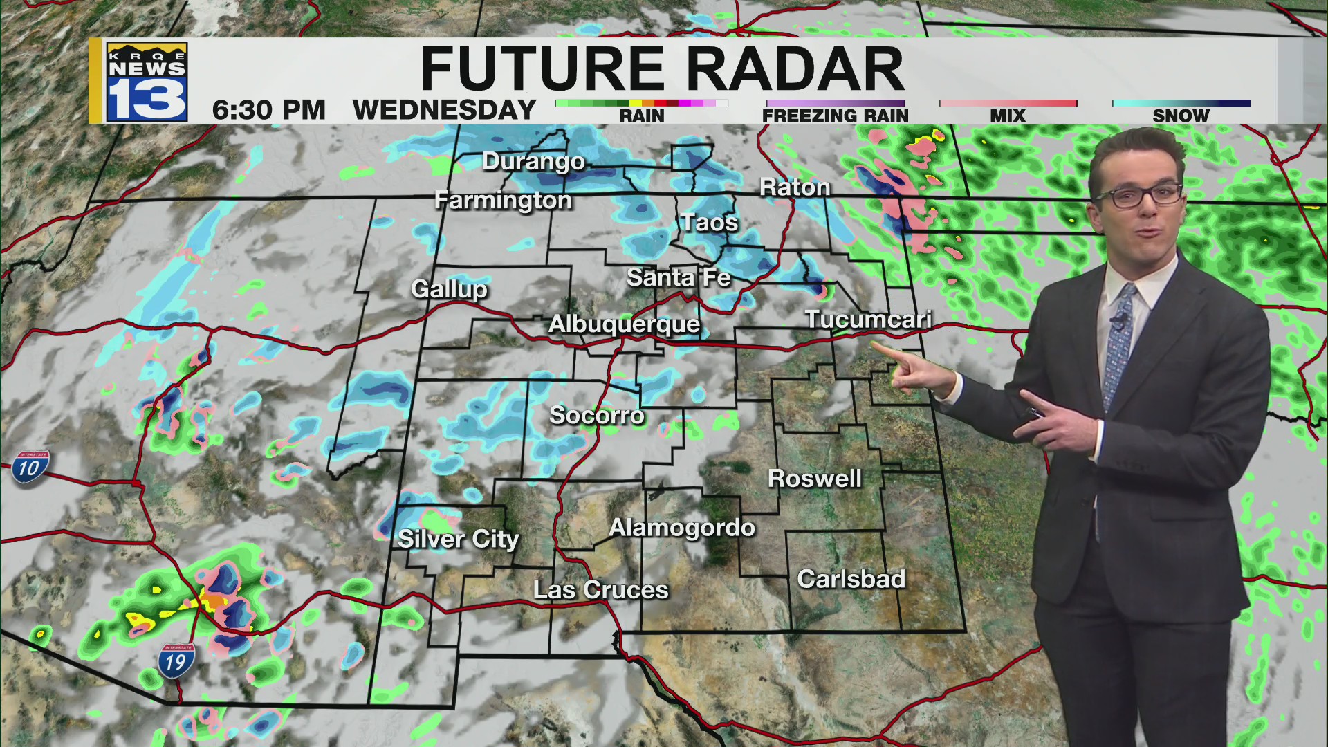 Widespread snow & rain in northern New Mexico